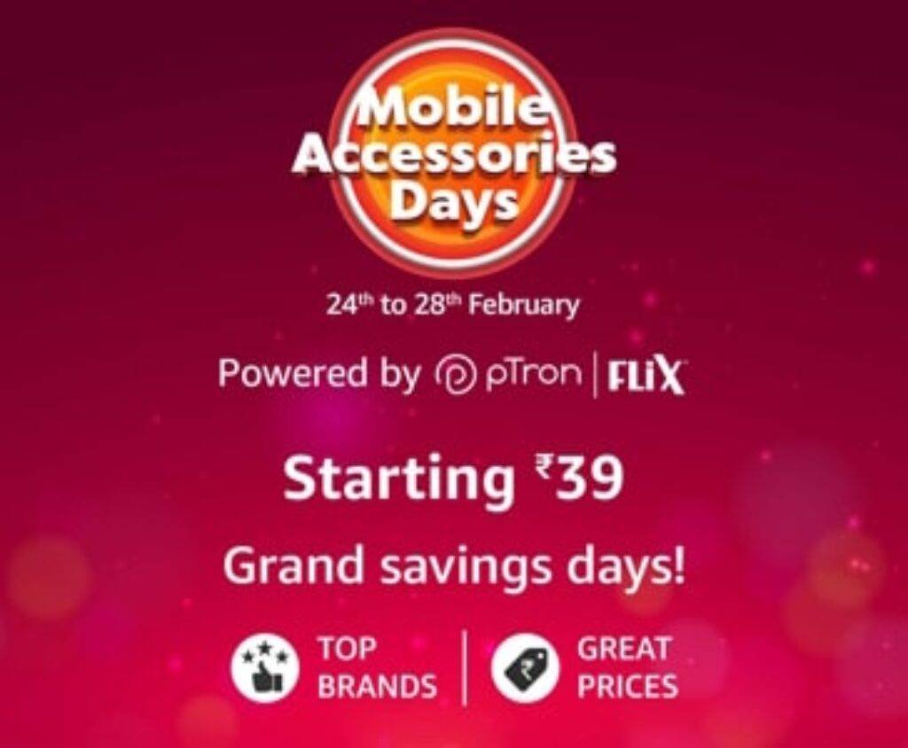 MOBILE ACCESSORIES DAYS Starting Rs 39